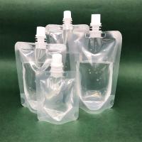 China Reusable Leak Proof High Transparency Clear Stand Up Beverage Pouch with Spout for sale