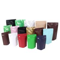 China 1 Pound 500 G Colorful Aluminium Foil Laminate Stand Up Coffee Pouches With Zipper Degassing Valve for sale
