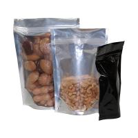 China Customizable Blank Front Clear Aluminium Foil Stand Up Pouch Ziplock Bags For Food for sale