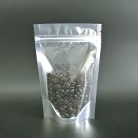 China Foil Backed Clear Stand Up Pouches / Transparent Stand Up Pouch With Zipper for sale