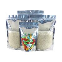 China Aluminium Foil Coated Stand Up Pouch Heat Seal Food Grade Odor Proof Packaging For Candy for sale