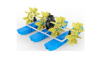 China 1hp 0.75KW Pond Paddle Wheel Aerator Aquaculture Aerator for sale