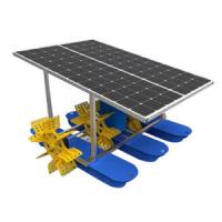 China Aquaculture 2m Solar Paddle Wheel Aerator 20kg Solar Powered for sale