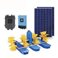 China 4000rpm Solar Powered Floating Fountain Aerator Energy Saving For Ponds Lakes for sale