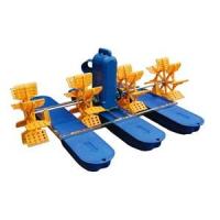 China Fish Shrimp Solar Powered Paddle Wheel Aerator Fish Farm Air Pump 4 Impellers for sale