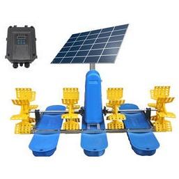 China 2 Wheels Shrimp Solar Paddle Wheel Aerator Pond Fish Farm Aerator 5000m2 for sale