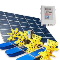 China Waterwheel Solar Powered Surface Aerator 48V DC Fish Pond Aerator 333m2 for sale