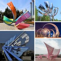 China Customized Exclusive Stainless Steel Sculpture Garden Square Decoration for sale