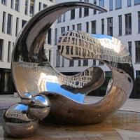 China Large 200CM Crab Fiberglass Stainless Steel Sculpture Abstract Device for sale