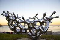 China Casting Stainless Steel Abstract Tree Sculpture Garden Decoration for sale