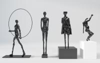 China Space Decoration Metal art Sculptures balloon Style Figure Custom for sale