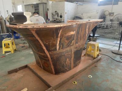 China OEM Copper Art Sculpture Interior Furniture Hotel Reception for sale