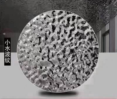 China Metal Lighting Stainless Steel Sculpture To Figure Custom SS Water Corrugated Plate for sale