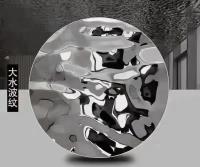 China Customized Metal Lighting Sculpture Stainless Steel Water Corrugated Plate for sale