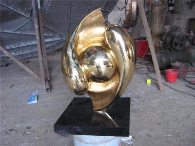 China Copper H62 Contemporary Steel Sculpture Abstract Sculptures For The Home Interior Decoration for sale