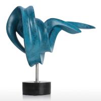 China Indoor Small Garden Sculptures Resin Paint 3d Abstract Art Sculpture for sale