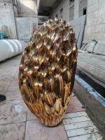 China Seed Abstract Copper Art Sculpture Hall Cast Bronze Sculpture Cabinet Decoration for sale