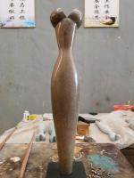 China Cast Iron Art Sculpture Gift Office Contemporary Stainless Steel Sculpture for sale