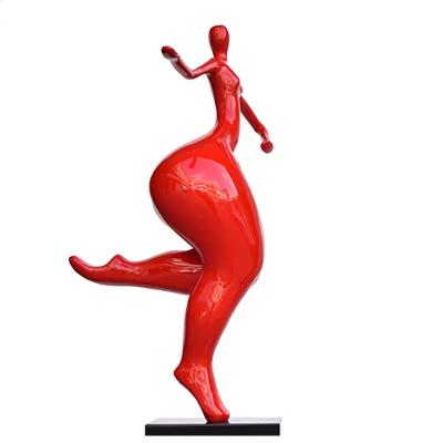 China Dance Resin Art Sculpture Creative Abstract Art Sculpture Large Outdoor Garden Decoration for sale