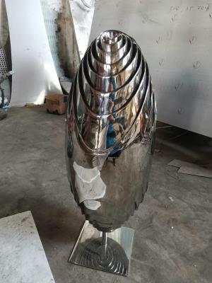 China Abstract Outdoor Metal Statues Overlaps Large Garden Sculptures Statues Stainless Steel 316 for sale