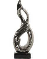 China Gold Abstract Garden Sculpture Surface Brushed Abstract Table Sculptures for sale