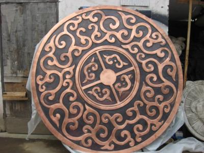 China Chinese Style Bronze Wall Sculpture , Landmark Bronze Garden Sculpture for sale