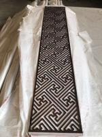 China Metal Wall Decoration Pendant Plating Screen , Space Division Abstract Metal Wall Sculpture for sale