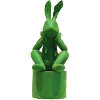 China 800 Mm Resin Rabbit Statues , OEM ODM Animal Garden Sculptures for sale