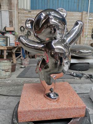 China Abstract Red Panda Sculpture Surface Polishing Bronze Animal Figurines Gifts  Display for sale