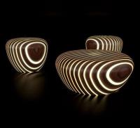 China Outdoor Garden Furniture Sculptures Lounge Chair Resin Garden Statues for sale