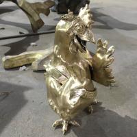 China Cast Copper Small Garden Ornaments , Abstract Stainless Steel Horse Sculpture Cartoon for sale