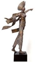 China Bronze Indoor Metal Sculptures Office Steel Artworks Artists Sculpture for sale