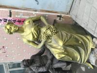 China Surface brushed Famous Portrait Sculpture Spray paint clay portrait sculpture for sale
