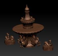 China Custom Metal Water Fountain Sculpture Sprinkler Pool Cast Bronze Sculpture for sale