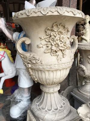 China Batch Customized Large Metal Flower Pot Resin Flower Boxes Soil Planting for sale
