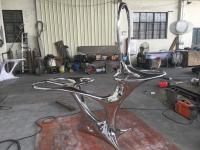 China Stainless steel sculptural tables for abstract style interior decor for sale