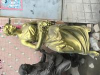China 300mm Fiberglass Portrait Sculpture Surface Paint Outdoor Decoration for sale