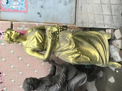 China 300mm Fiberglass Portrait Sculpture Surface Paint Outdoor Decoration for sale