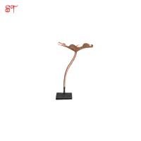 China Gold Lotus Leaf Outdoor Garden Flower Plant Petal Sculpture Cast Copper Nelumbo nucifera Gaertn Metal Sculpture Statue for sale