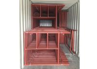 China Factory Price Construction Red Color Steel Ladder H Frame Scaffolding for sale