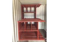 China Factory Price Construction Red Color Steel Ladder H Frame Scaffolding for sale