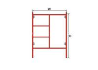 China Painted Ladder H-frame Scaffolding Frames for sale
