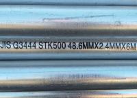 China JIS G3444 Standard STK500(48.6x2.4x6000mm) Hot Dip Galvanized Pipe to Singapore Market for sale