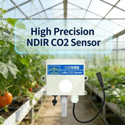 China LoRaWAN CO2 temperature and humidity 3 in 1 sensor | indoor air quality monitoring | specialized for agricultural greenhouses/ventilation systems for sale