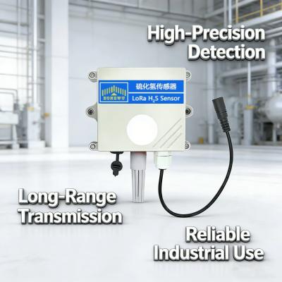 China LoRaWAN Hydrogen Sulfide Temperature and Humidity 3-in-1 Sensor | Sewage Treatment/Petrochemical/Mining Safety Monitoring for sale