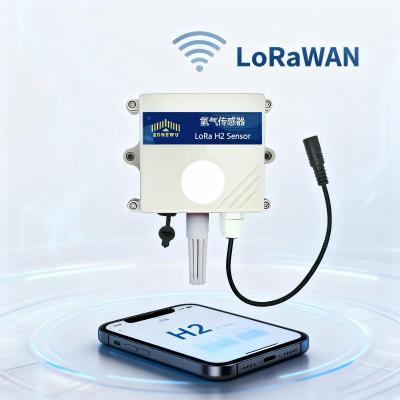 China LoRaWAN Hydrogen (H2) Temperature and Humidity 3-in-1 Sensor | Hydrogen Energy/Industrial Safety/Transformer Monitoring for sale