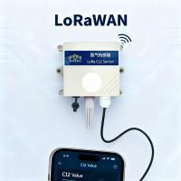 China LoRaWAN Chlorine Temperature And Humidity 3-In-1 Sensor | Water Treatment/Chemical Production/Industrial Safety Monitoring for sale