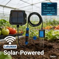 China Solar Powered LoRaWAN Soil Ph Sensor Wireless Iot Device For Remote Long Term Soil Monitoring And Data Collection In Harsh Outdoor Environments for sale