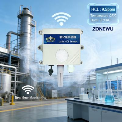 China LoRaWAN Hydrogen Chloride Temperature and Humidity 3-in-1 Sensor | Chemical Production/Semiconductor Etching/Industrial Safety Monitoring for sale