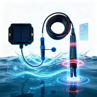 China LoRaWAN wireless transmission solar powered water quality magnesium ion detector with a high range of 0~1000mg/L for sale